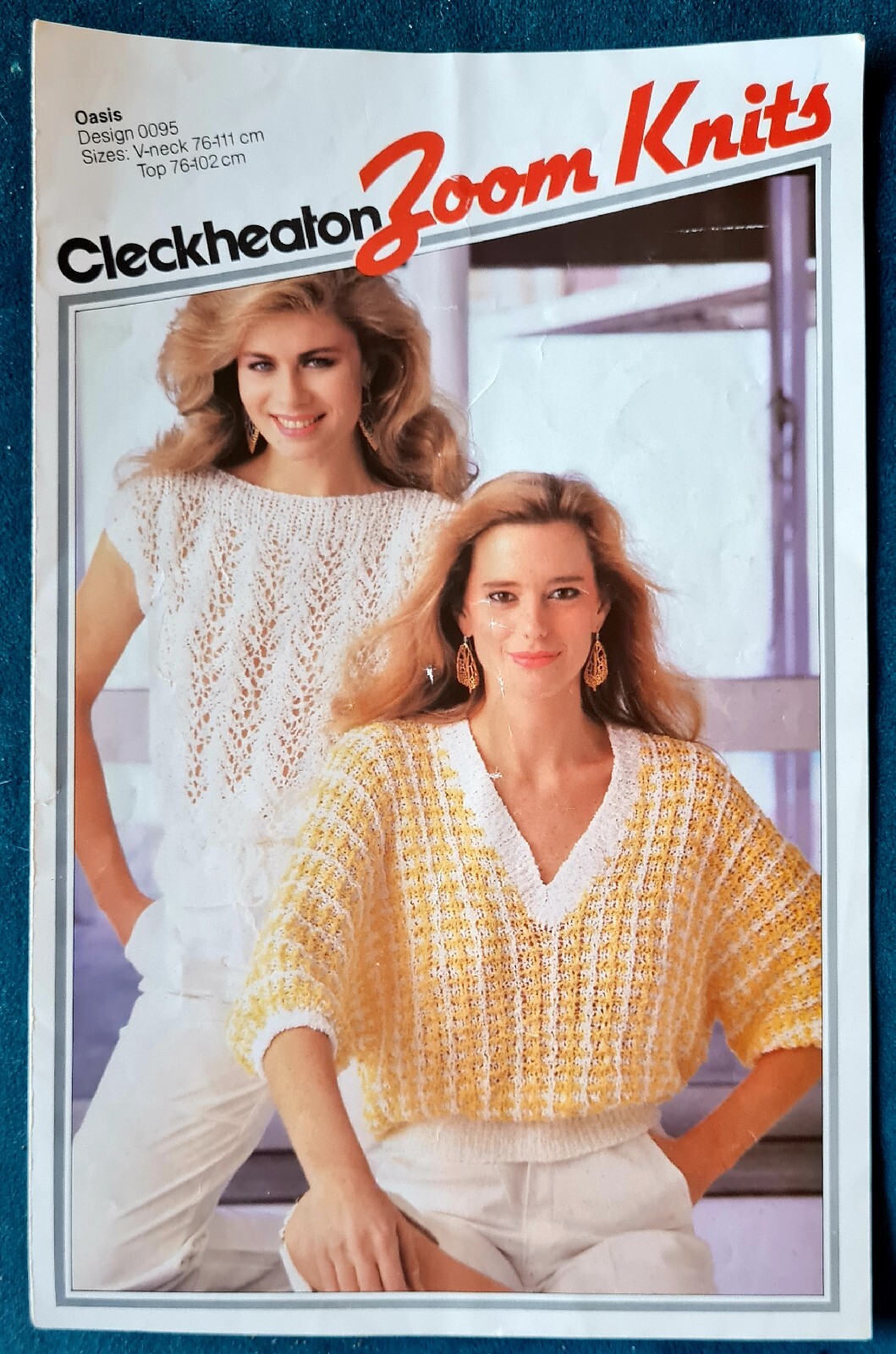 1980s Eyelet Lace Drop Shoulder Vest 12 Ply Cleckheaton 95 Knitting ...