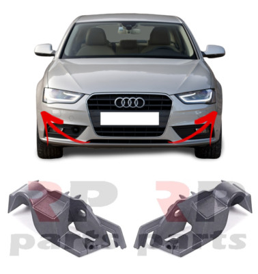 FOR AUDI A4 B8 2011 - 2016 NEW FRONT BUMPER HOLDER BRACKET PAIR SET ...
