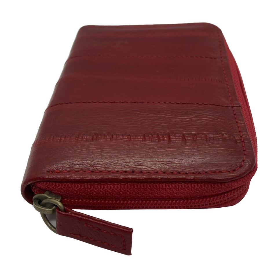 Genuine Eel Skin Coin Purse, Credit Card Zippered Wallet | eBay