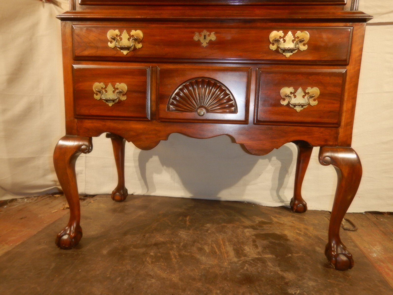 HARDEN Solid Cherry Queen Anne Highboy Traditional Chest Of Drawers | eBay