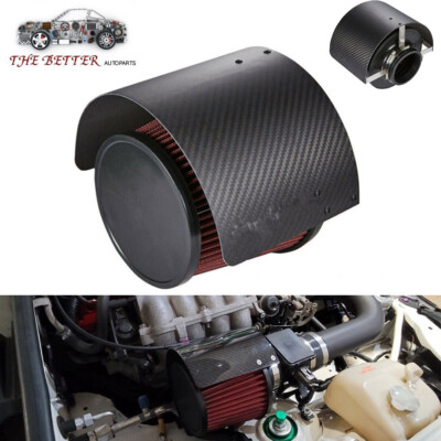 Air Intake Filter Heat Shield Cover+3'' Air Filter For Racing Car 2.5 ...
