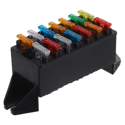 1PC Car Fuse Wire Box Double Row Fuse Box Refitting Fuse Base Auto ...