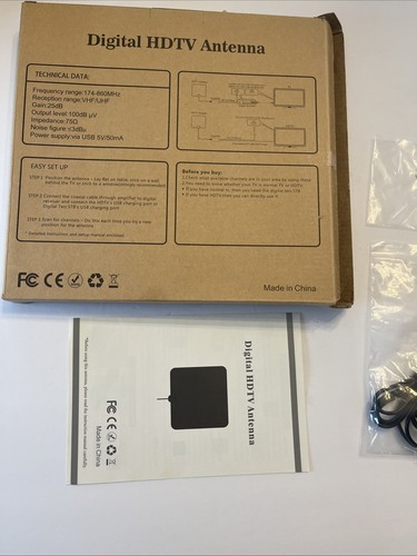 Digital HDTV ANTENNA / stick on any window. | eBay