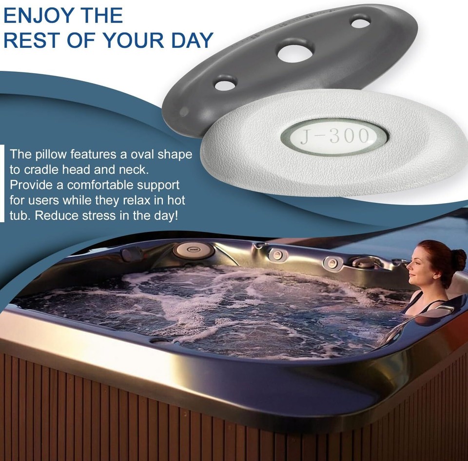 2472-824 Hot Tub Oval Pillow Set + Insert for 2004–2018 Jacuzzi J-300 ...