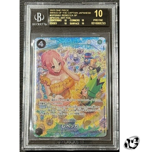 BGS 10 Black Label Rebecca OP05-091 Parallel Super Rare One Piece Card ...