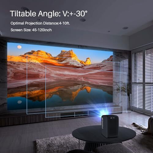 SANSUI PROJECTOR 4K WIFI BLUETOOTH NETFLIX LICENSED REAL 600 ANSI LUMEN ...