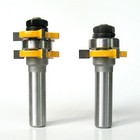 2 pc 1/2" Shank Cutting Depth 1/4" Tongue & Groove Joint Assembly ...