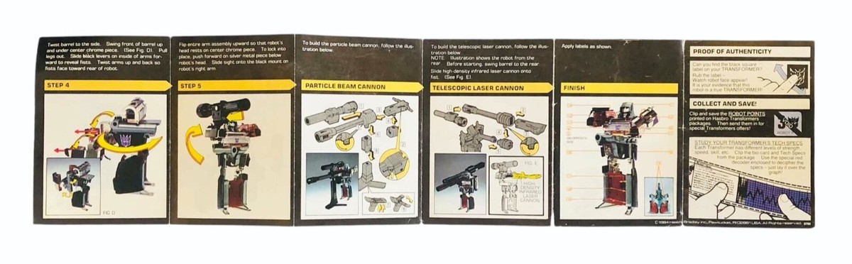 Megatron Toy Instructions