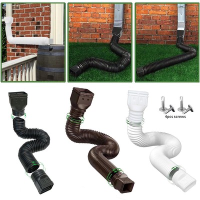 Rain Gutter Downspout Extension House Gutter Retractable Flexible 53 ...