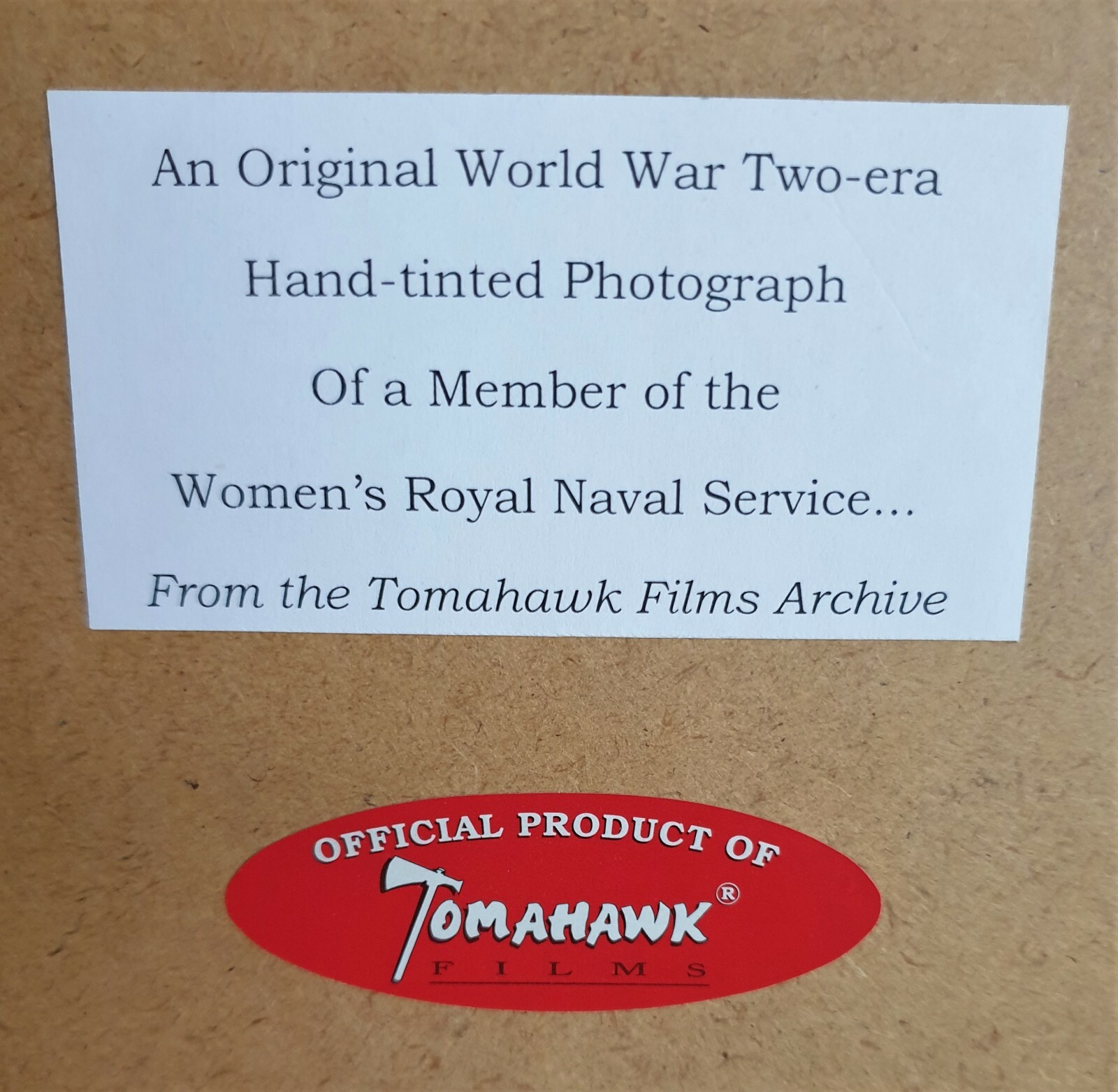 WW2 British Hand-tinted & Framed Photograph of a Member of the WRNS ...