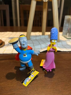 The Simpsons 2000s Figurine Series with Tags Marge Bouvier And Pie Man ...