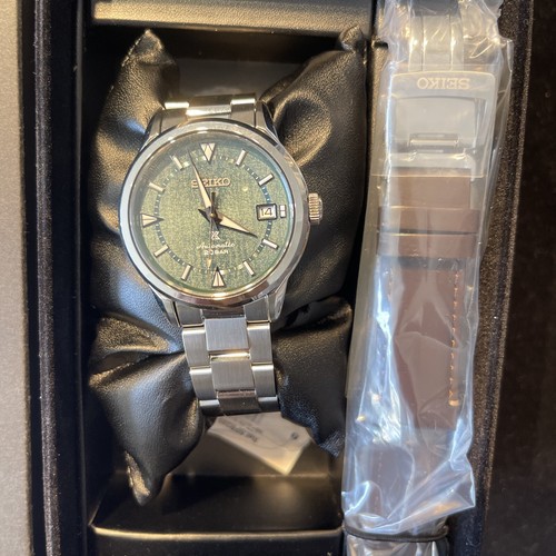 Seiko Prospex Mens Alpinist Mystic Forest Dial Analog Display Wrist ...
