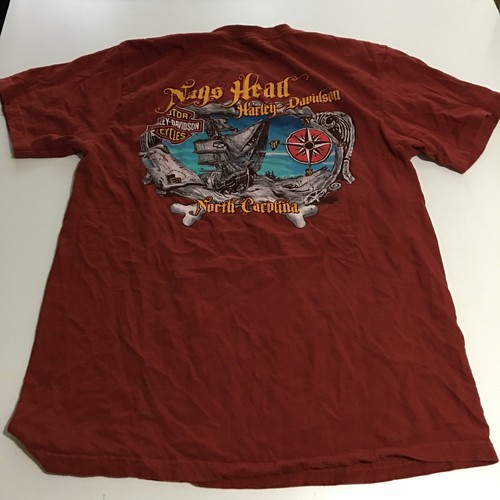 Harley Davidson Nags Head North Carolina T-Shirt Mens Large | eBay