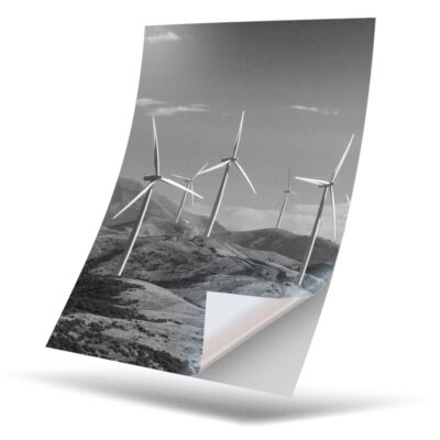 1 x Vinyl Sticker A4 - BW - Wind Turbine Farm Landscape #39216 | eBay UK