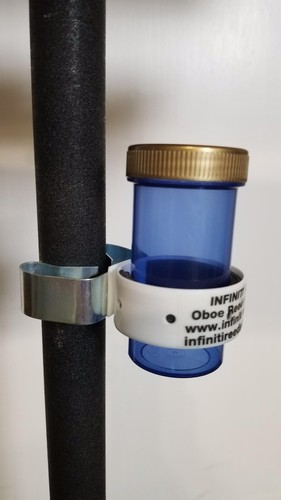 Oboe Bassoon 1.5 oz Blue Reed Soaking Cup with Gold Cap & Stand Clip | eBay