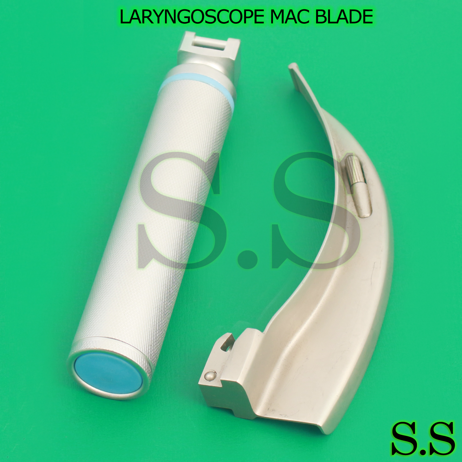 NEW PREMIUM GRADE LARYNGOSCOPE MAC BLADE # 4 1 HANDLE ENT ANESTHESIA ...