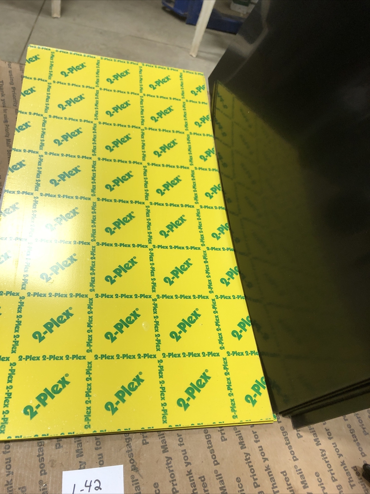Lot of 16 12” X 24” sheets of Gravotac 2-plex material- Yellow 1/16" | eBay