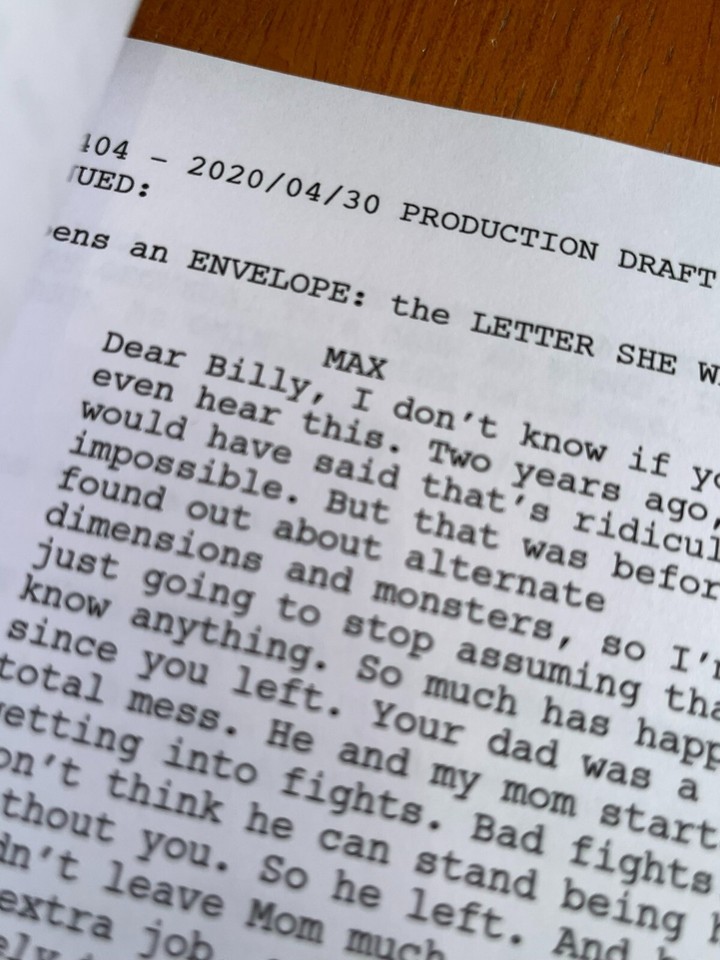 Stranger Things 4 Script Cast-Signed- Dear Billy- Autograph Reprints | eBay