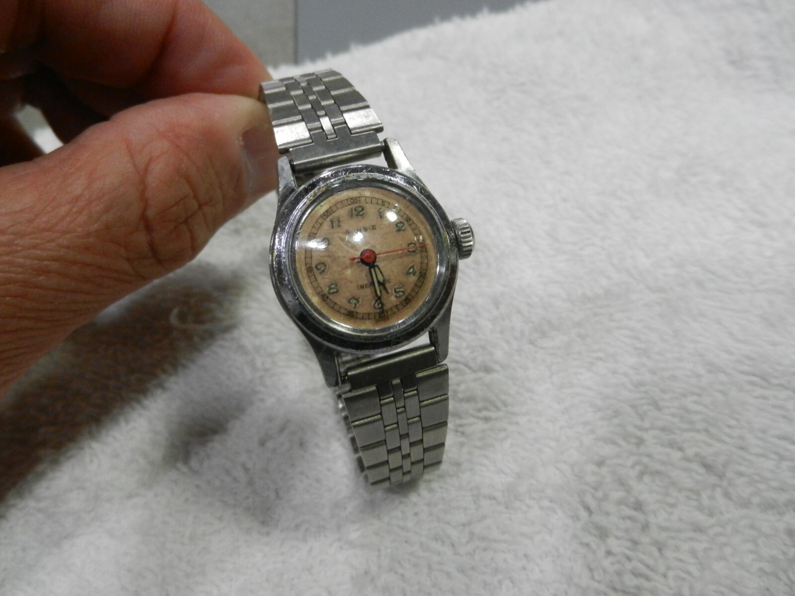 RARE Vintage Rensie Military Style 17 JEWELS CT 10 BOYS WATCH WORKING ...