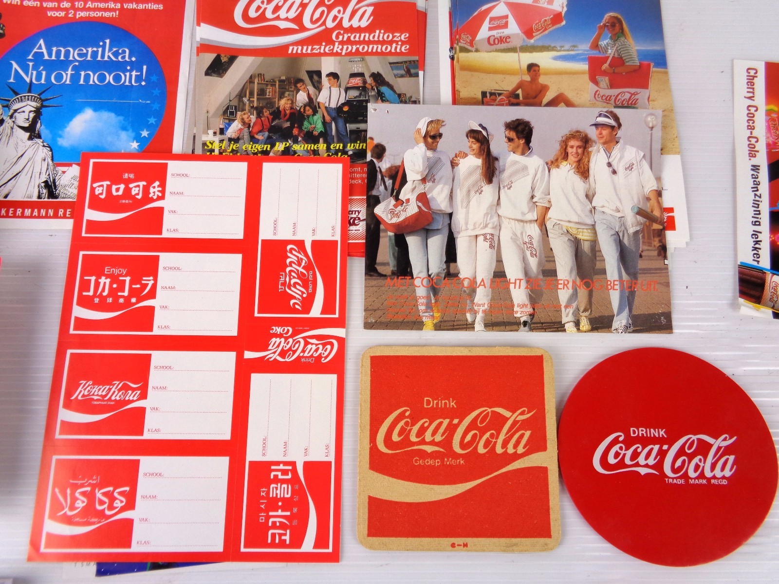 140 Biglietti-Adesivi Promotional, Coupon, Ads Coca Cola Netherlands ...