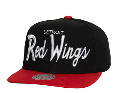 Mitchell & Ness Vintage Script Snapback Detroit Red Wings 6HSSSH22086 ...