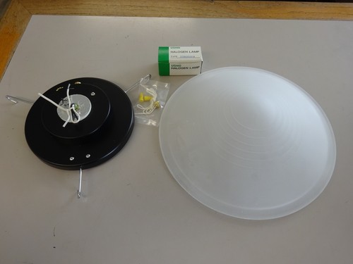 UNIVERSAL CEILING FAN LIGHT KIT FROSTED LIGHT LENS HALOGEN | eBay