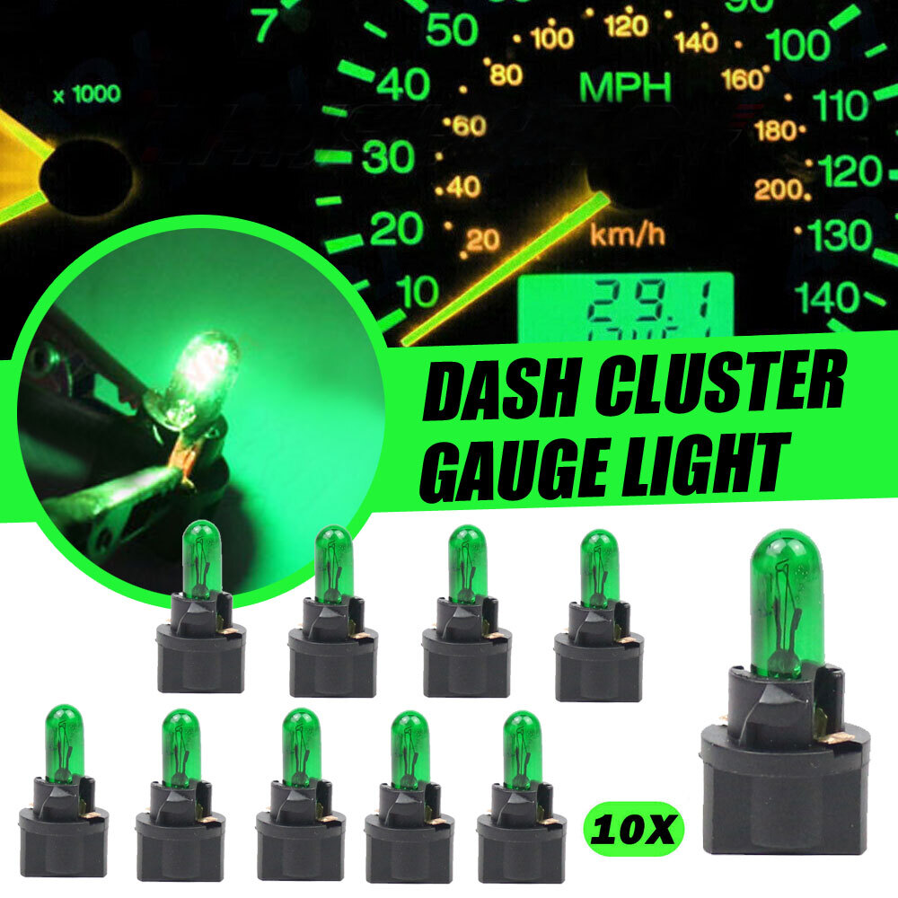 10pcs T5 SMD LED Car Dashboard Instrument Gauge Dash Interior Light ...