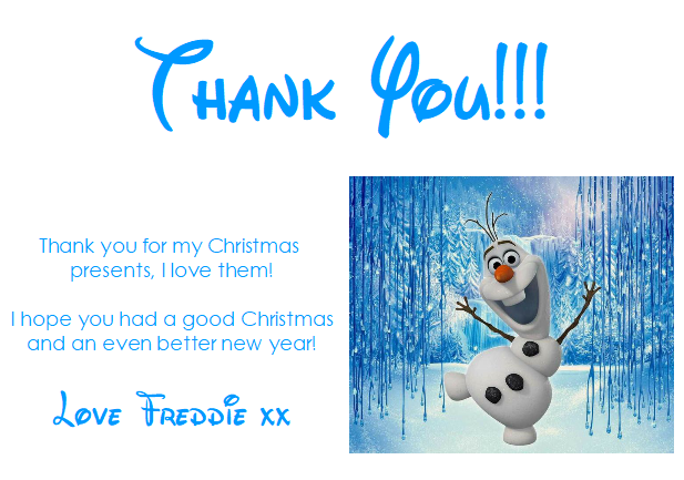 Olaf Thank You Disney