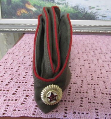 SOVIET MILITARY UNIFORM FORAGE CAP of officer of INFANTRY size 56 | eBay