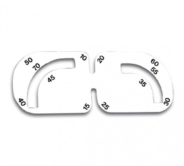 Radienschablone Schablone Abrundungsschablone Rundungen ...