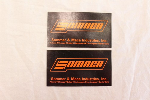 Sticker Decal Advertising Somaca Sommer & Maca Indus x2 Collectible ...