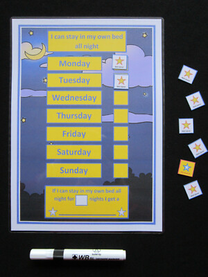 I CAN STAY IN MY OWN BED REWARD CHART - Autism ADHD ASD SEN PECS Visual ...