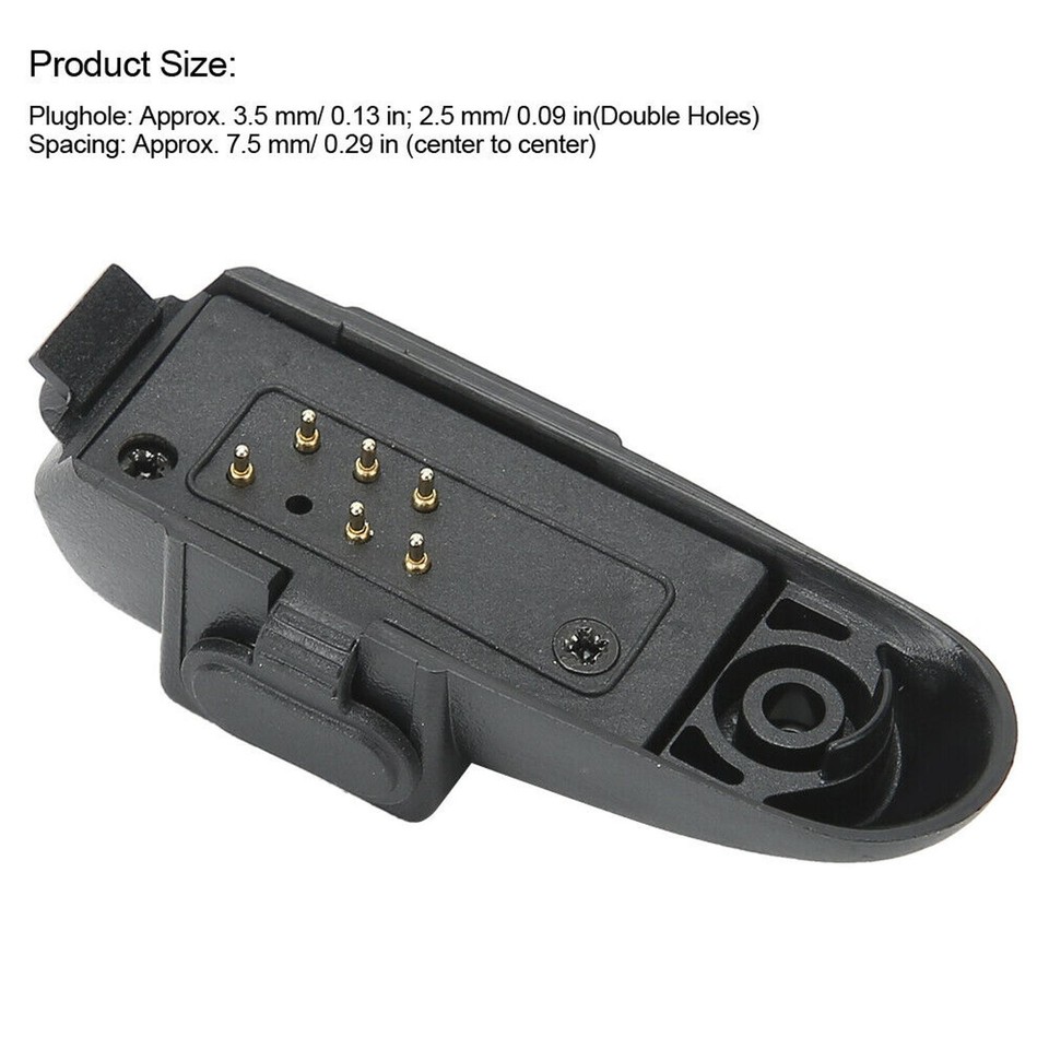 2Pin M Interface Headset Audio Adapter For Baofeng BF-9700 BF-A58 BF ...