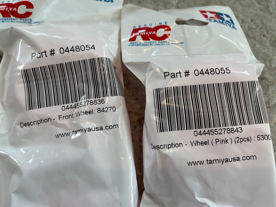 TAMIYA 1/10 RC Black Avante Wheel Set Front And Rear Egress VQS ...