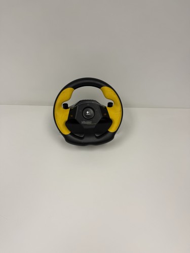 Logitech WingMan Formula GP USB Steering Wheel Yellow *Tested* Wheel ...