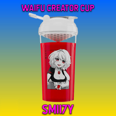 Gamer Supps Waifu Cup Limited Edition - Creator Cup SMii7Y and Sticker ...