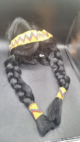Native American Indian Women's Maiden Braided Wig with Headband | eBay