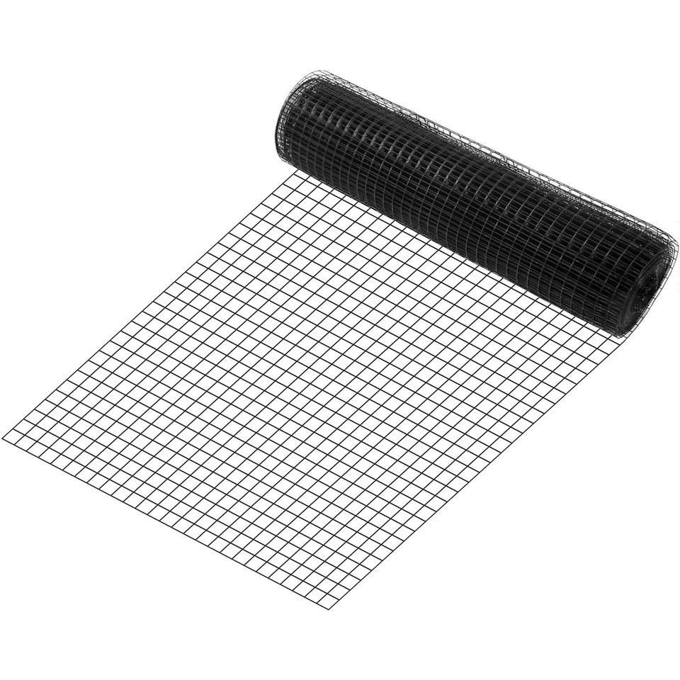 Welded Wire Fence Vinyl Coated Chicken Rabbit Mesh 1"x1" 16 Gauge 24 ...