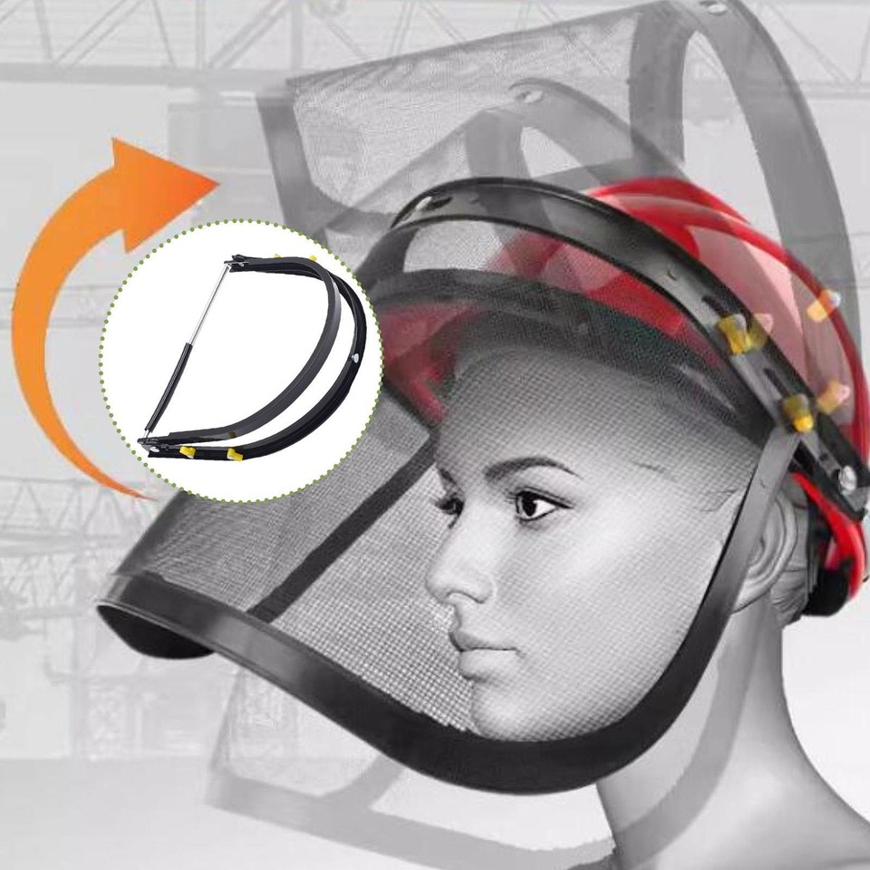 Full Brim Hard Hat Face Shield Adapter Easy Installation Professional ...