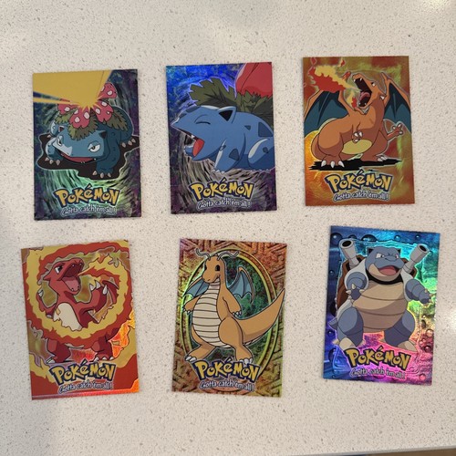 Topps Pokemon 6 Card Lot E6 06 Charizard Blastoise HOLO FOIL 1999 RARE ...
