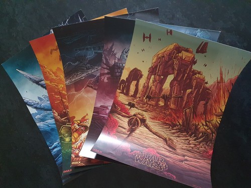 STAR WARS RISE OF SKYWALKER - Set of 5 Official Imax Cinema Posters ...