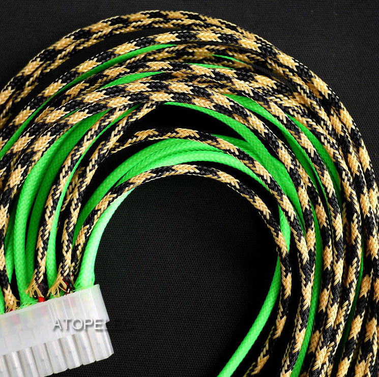 2-10m 3MM Wide TIGHT Braided PET Expandable Sleeving Cable Wire Sheath ...