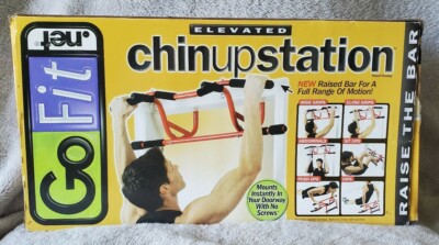 NEW Open Elevated Chin Up Station Pull Up Door Bar 32"-35" | eBay
