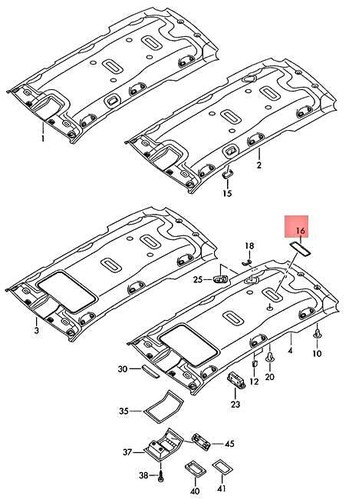 Genuine Reinforcement Centre/Rear Rear VW SEAT Amarok Gol Trend ...