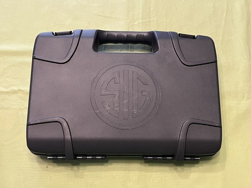 USED ORIGINAL SIG SAUER P320 FULL SIZE GRAY PLASTIC CASE STORAGE BOX ...