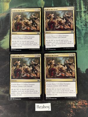 4x MTG Call to the Feast - Double Masters 2022 (2X2) (Playset) | eBay