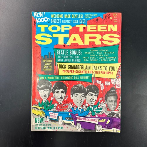 Vintage Top Teen Stars magazine September 1964 Beatles Original | eBay