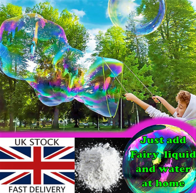 Magic bubble mixture powder makes 2L 5L 10L litres solution giant ...
