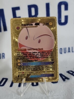 Electrode GX HP 190 Electro Ball 155/168 Gold Foil Fan Art 2018 Pokémon ...