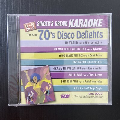 CD+G Singer's dream Karaoke: In the style of 70'S DISCO DELIGHTS ( SDK ...